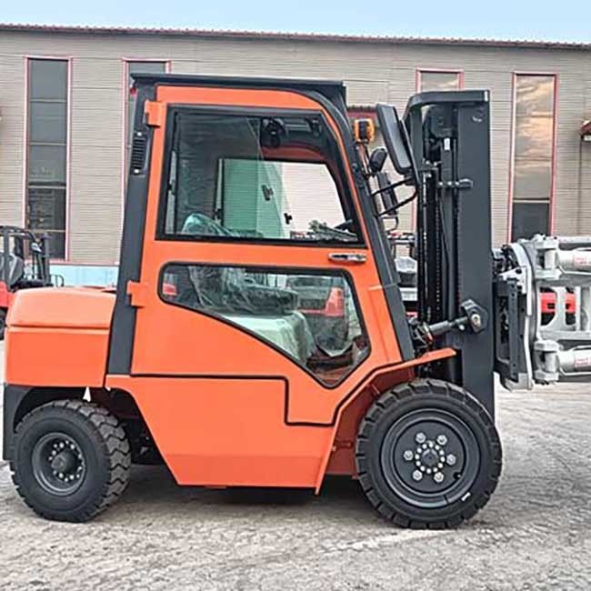 Duplex 3m Gasoline Powered Forklift Counter Balance Lift 3500kg With ...